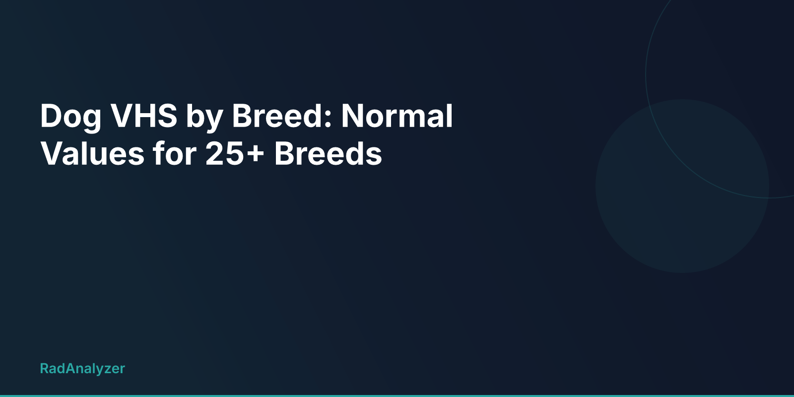 Dog VHS by Breed: Normal Values for 25+ Breeds | RadAnalyzer